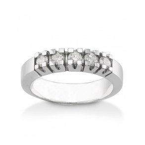 Mary - Alliance diamant ringe i Rødguld og Hvidguld - køb din Mary ring her